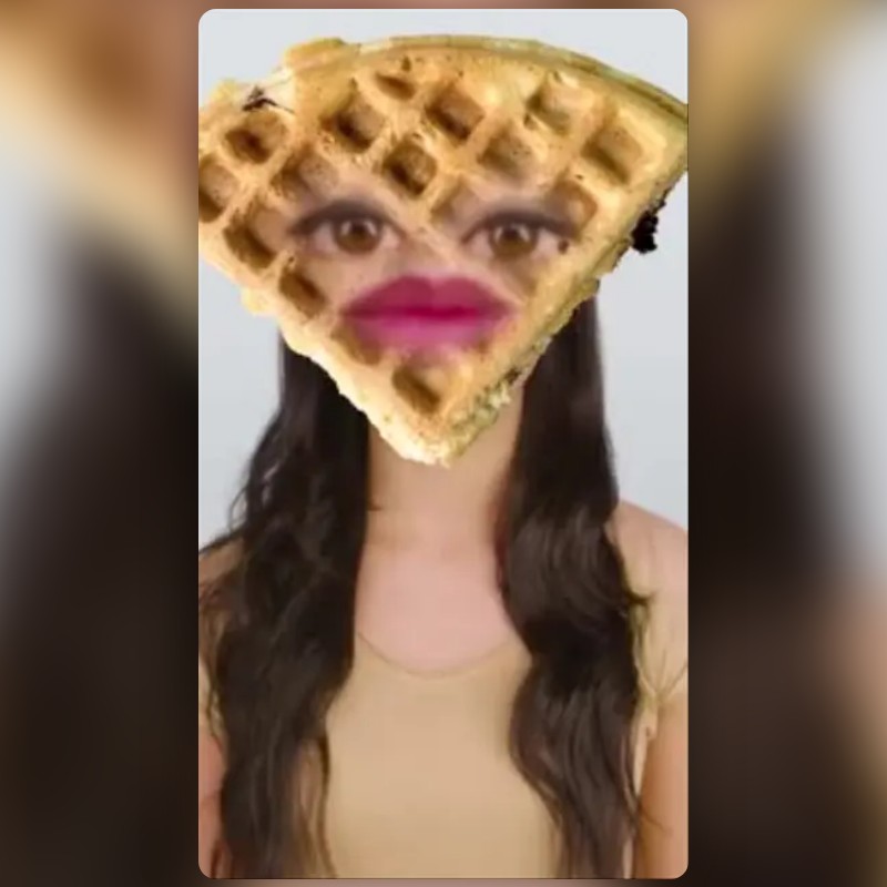 waffle face food Lens by Katarinaverenia - Snapchat Lenses and Filters