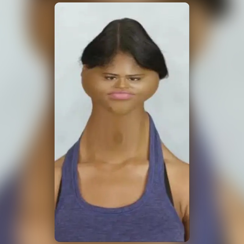 Squashed face Lens by jazlyn💘. - Snapchat Lenses and Filters