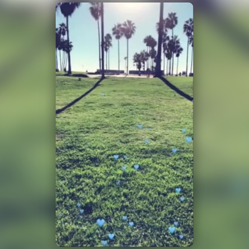 Blue Hearts Filter by kushnopolis | Snapchat Lenses