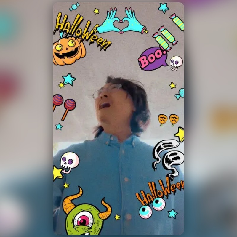 Spooky Frame Lens by Snapchat - Snapchat Lenses and Filters