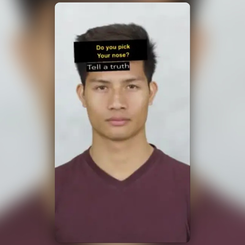 เลนส์ tell a truth V1 สร้างโดย JamieHayles - เลนส์และฟิลเตอร์ Snapchat