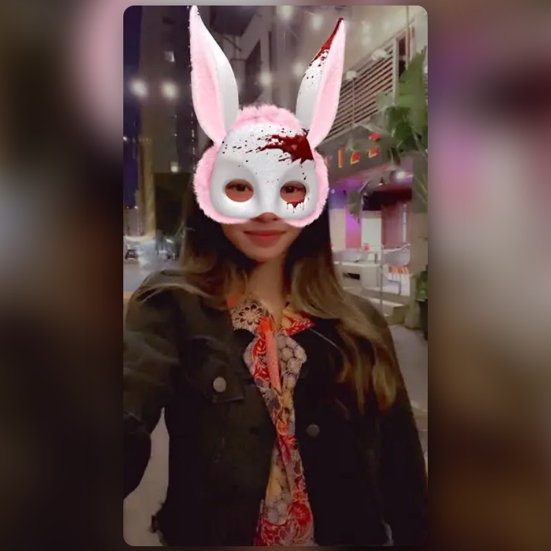 Creepy Bunny Mask Filter by Snapchat | Snapchat Lenses