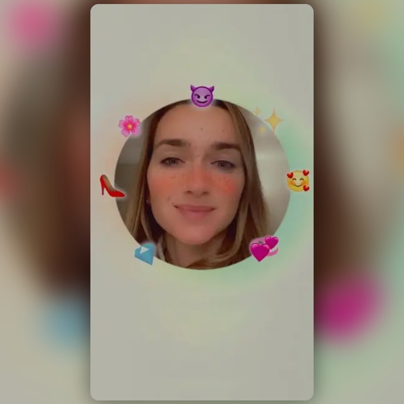 Circle Frame Emoji Lens by Snapchat - Snapchat Lenses and Filters