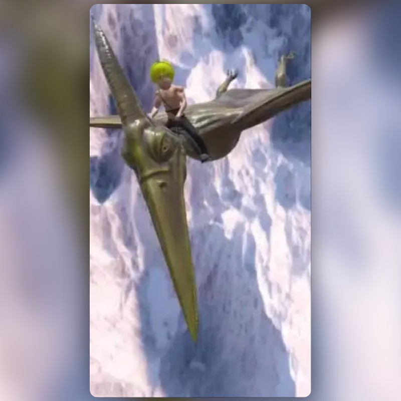 Dinosaur Flyer Lens by Effects.Agency - Snapchat Lenses and Filters