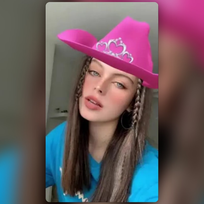 cowboy pink Lens by 𝒞𝒜𝑀𝐼𝑅 - Snapchat Lenses and Filters