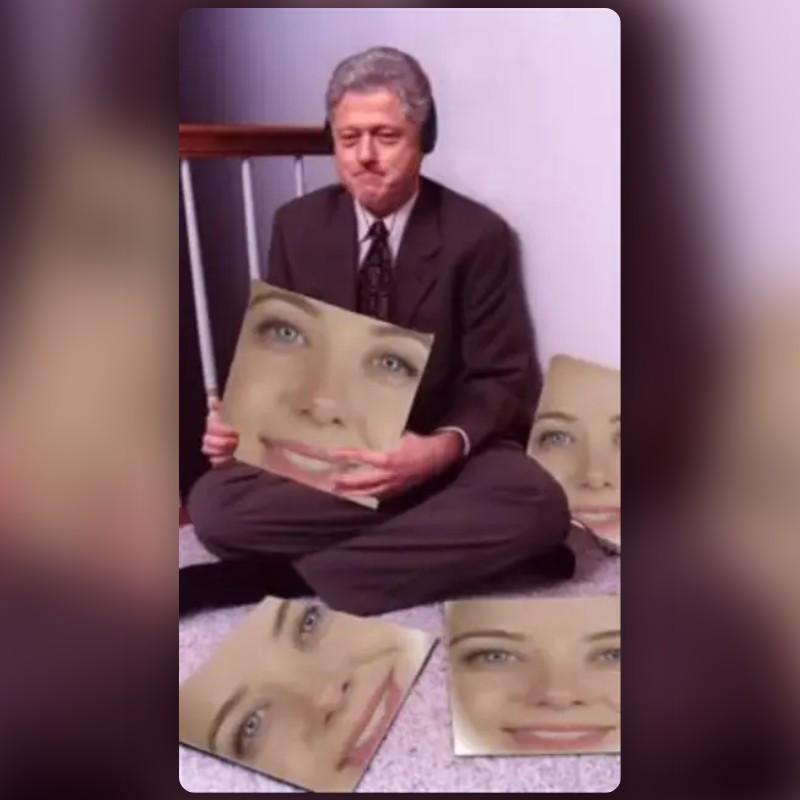 Bill Clinton Album Lens by Yoel - Snapchat Lenses and Filters
