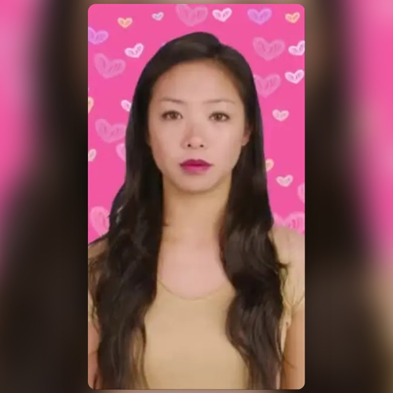 Hearts Lens by Jude - Snapchat Lenses and Filters