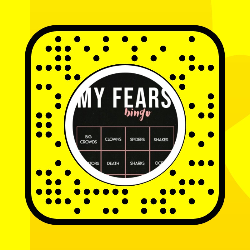My Fears Bingo Filter by Nolan | Snapchat Lenses