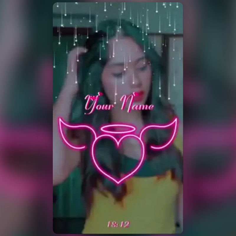 Angel Heart Name Filter by Sunny Bahadurpuria🎥 | Snapchat Lenses