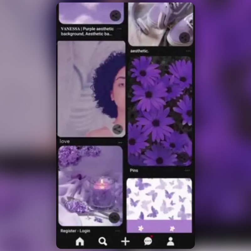 Pinterest-purple Lens by Madhura - Snapchat Lenses and Filters