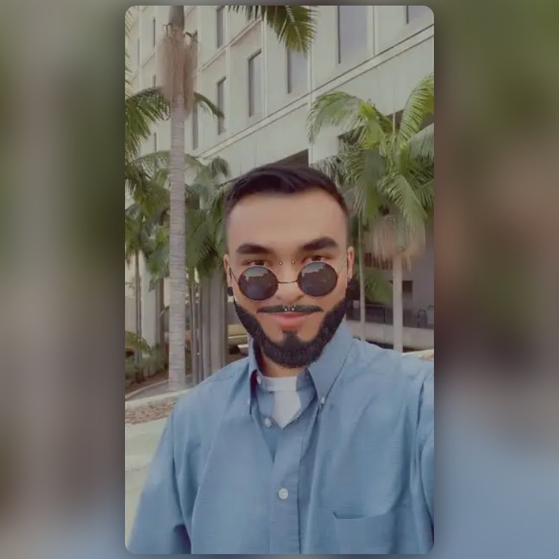Stylish Beard Lens by Snapchat - Snapchat Lenses and Filters