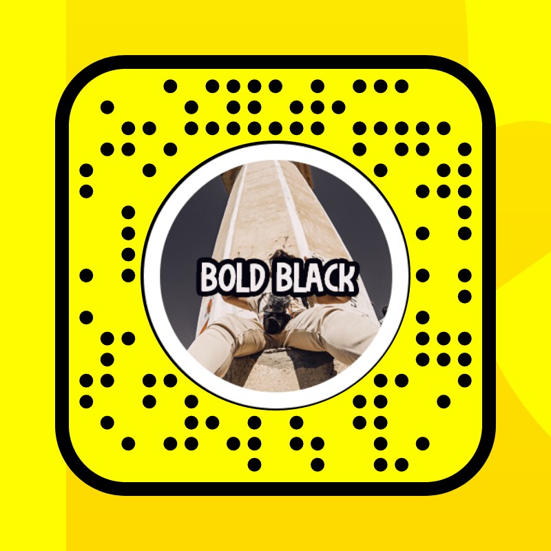 BOLD Black Lens by Salah Boudrar🥢 - Snapchat Lenses and Filters