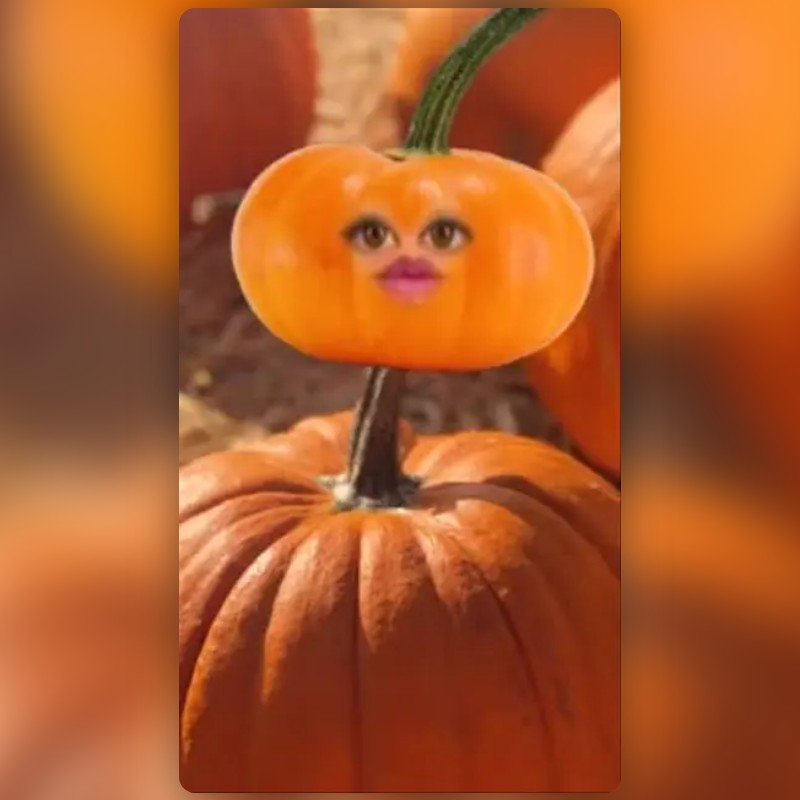 Pumpkin Crowd Lens by Danielle Grace - Snapchat Lenses and Filters