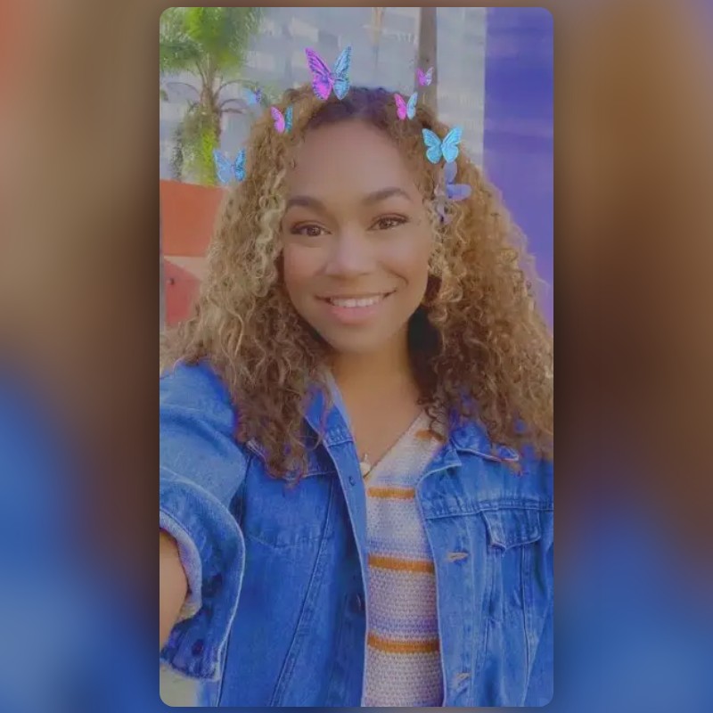 Chromatic Butterflies Lens by Snapchat - Snapchat Lenses and Filters