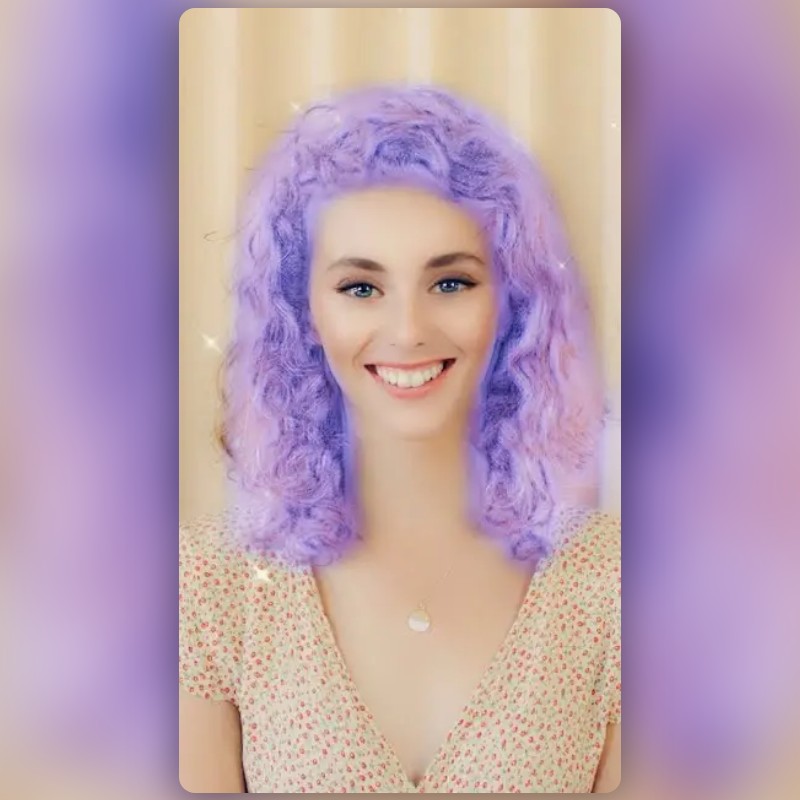 Purple Hair Lens by Snapchat - Snapchat Lenses and Filters