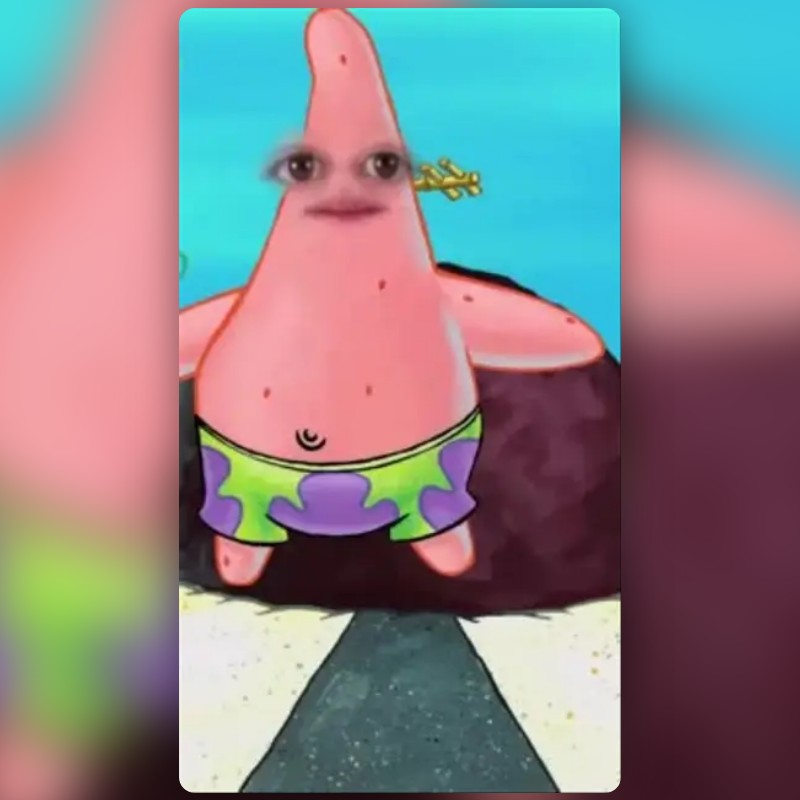 Patrick Star Lens by Rachel - Snapchat Lenses and Filters