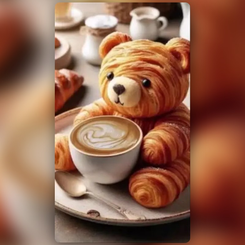 Teddy Coffee Lens by Mistake World 🌎 - Snapchat Lenses and Filters