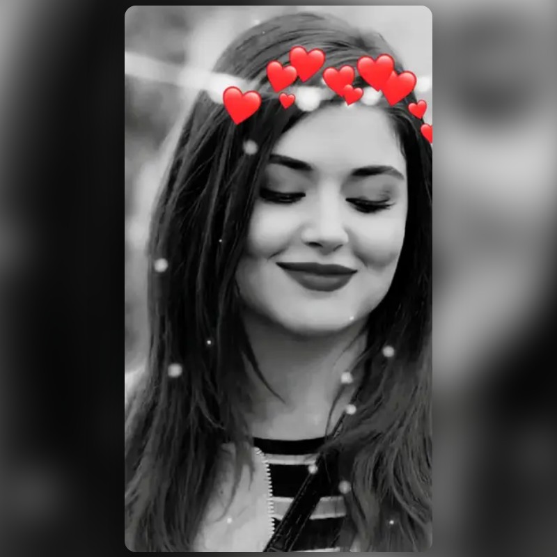 Lovely Heart BW Lens by Sunny Bahadurpuria🎥 - Snapchat Lenses and Filters