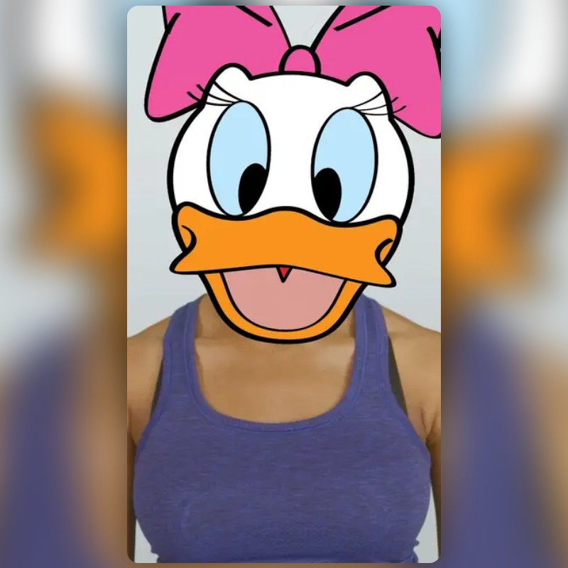 Daisy Duck face Filter by Mayank Suyal | Snapchat Lenses