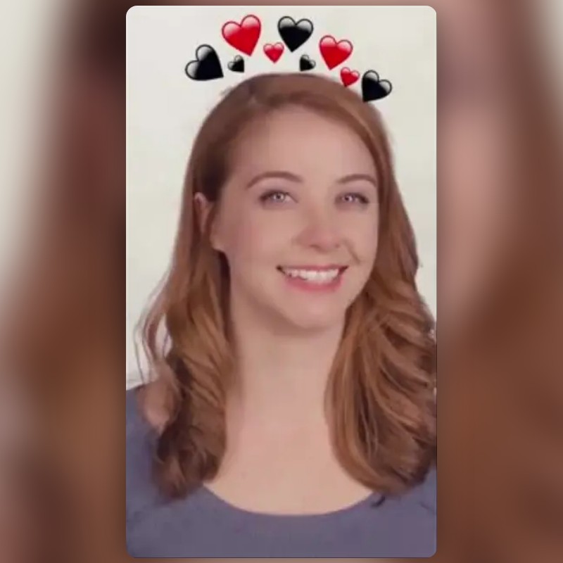 R and B Hearts Lens by Laura Adriana - Snapchat Lenses and Filters
