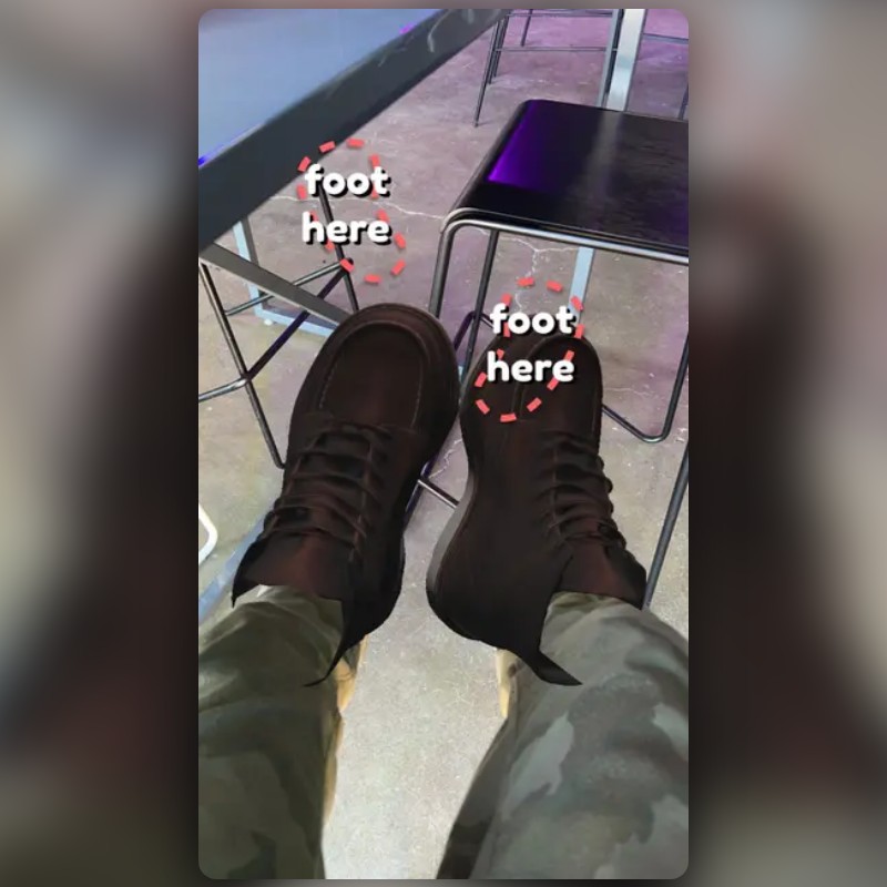 Foot Tracking Lens by Amir Berenjian - Snapchat Lenses and Filters