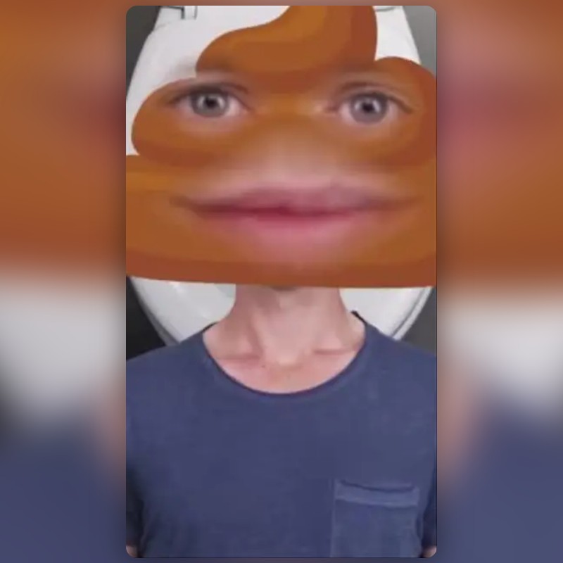 toilet poo Lens by Madeleinee - Snapchat Lenses and Filters