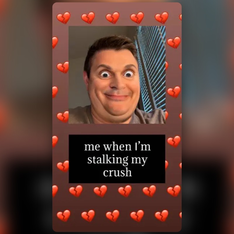 Me Stalking My Crush Filter by Snapchat | Snapchat Lenses