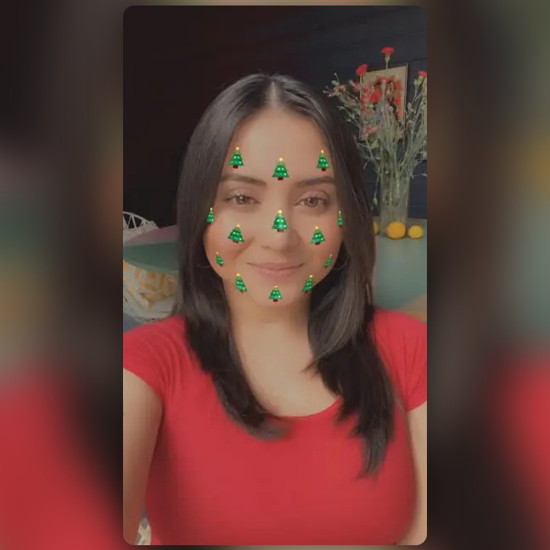 Festive Trees Lens by Snapchat - Snapchat Lenses and Filters