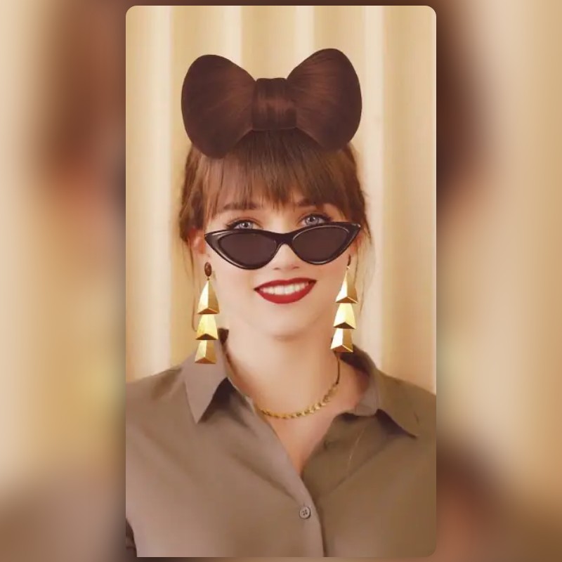Hair Bow Lens by Snapchat - Snapchat Lenses and Filters