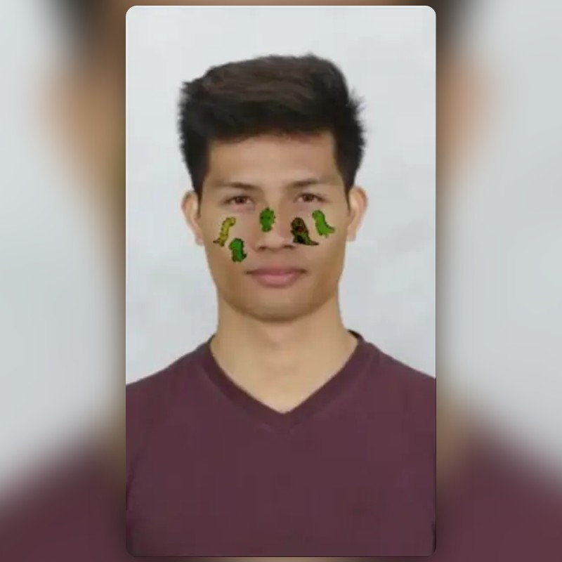 dinosaur freckles Lens by sonja - Snapchat Lenses and Filters