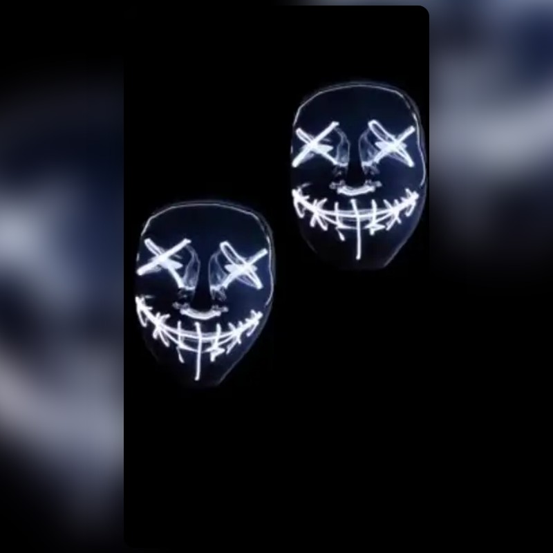 Neon Mask Lens by Under 25 TKMCE - Snapchat Lenses and Filters