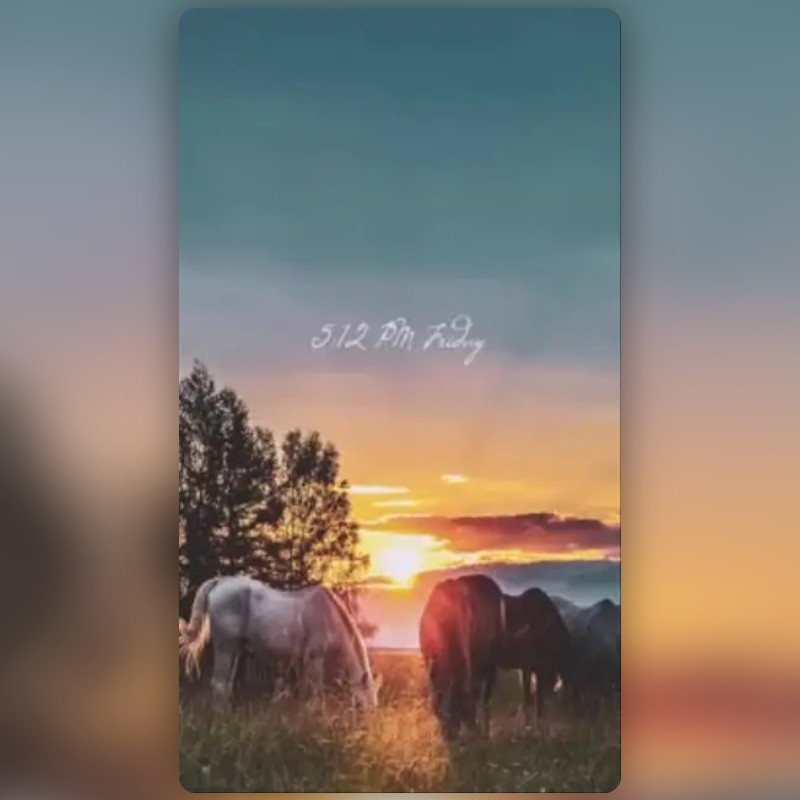 Sunset Streaks Lens by Rachit Patel 🌿 - Snapchat Lenses and Filters