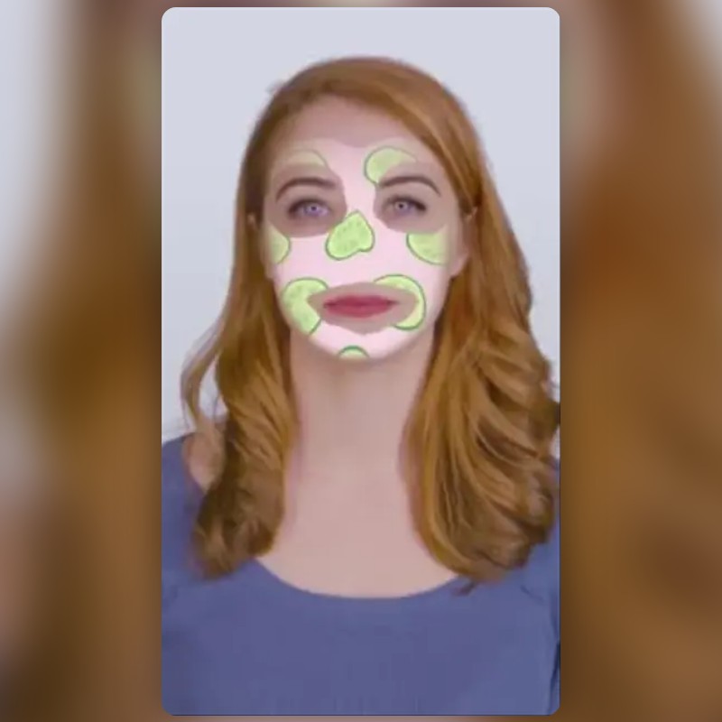 Cucumber Mask Lens by Florencia - Snapchat Lenses and Filters