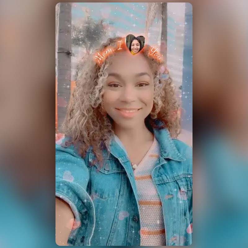 Mom I ️ You Lens by Snapchat - Snapchat Lenses and Filters