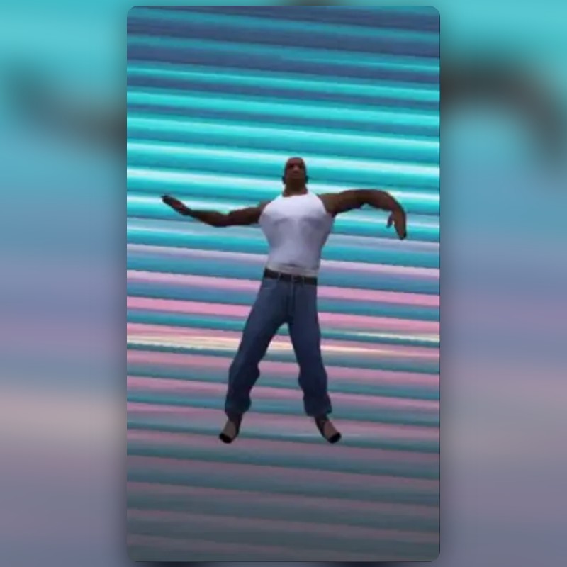 Hip Hop Dancing Cj Lens by دیـــۆ 🌎 - Snapchat Lenses and Filters