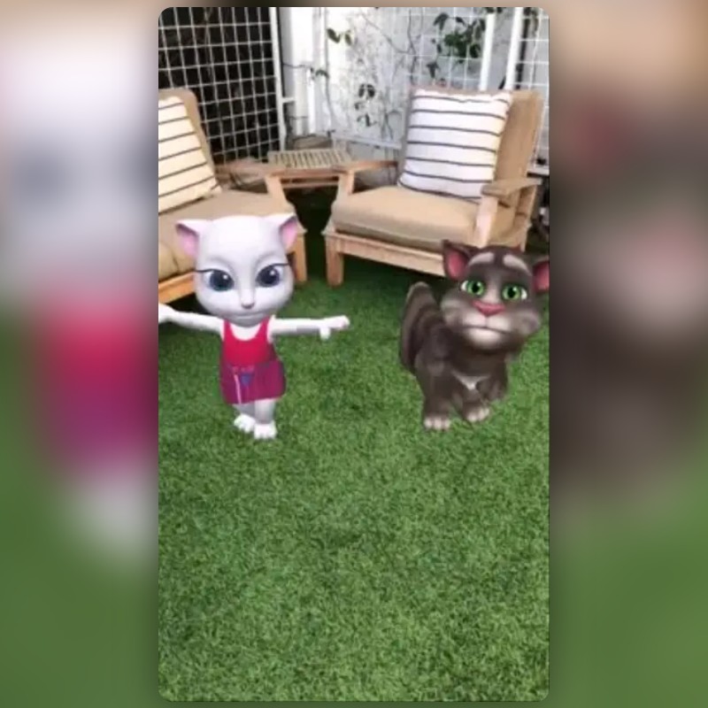 Talking Tom&Angela Filter by Sky 🕷️ | Snapchat Lenses