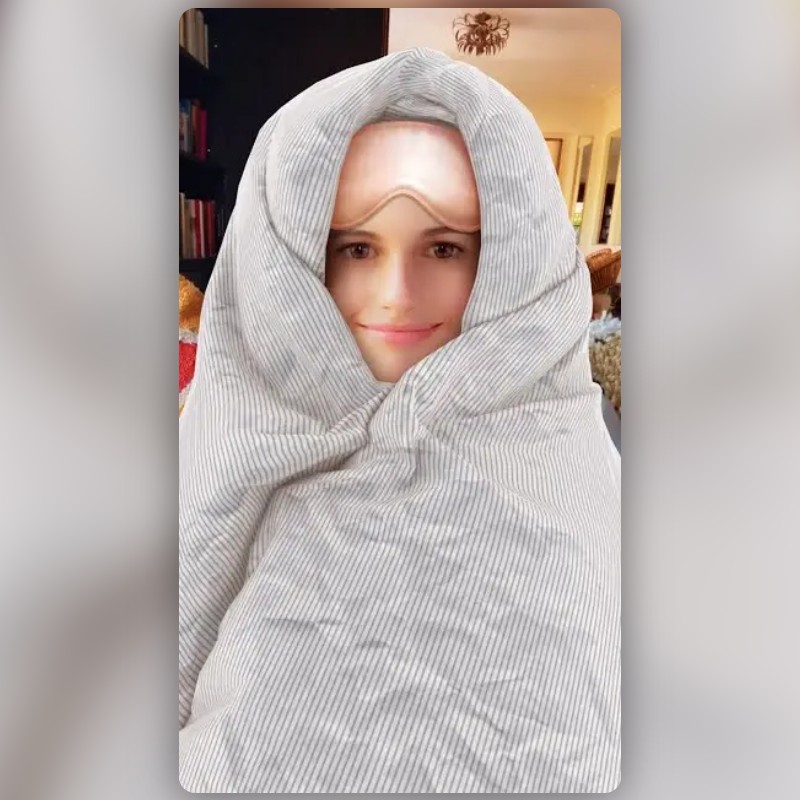 Cozy Blanket Lens by Snapchat - Snapchat Lenses and Filters