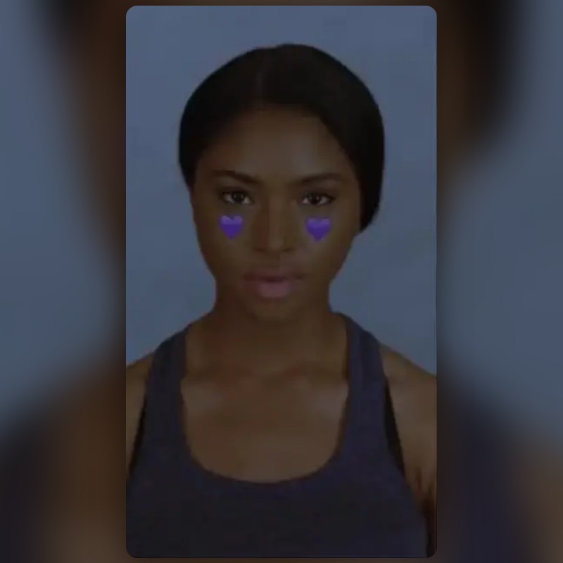 Purple Heart Lens by Sia Sharma - Snapchat Lenses and Filters