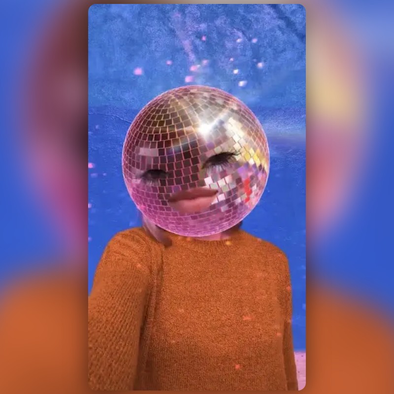 Disco Ball Head Lens by Snapchat - Snapchat Lenses and Filters