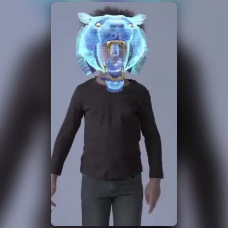 Holographic Tiger Lens by Jasnoor Singh🔺 - Snapchat Lenses and Filters