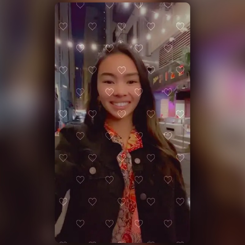 Hearts Spread Filter by Snapchat | Snapchat Lenses