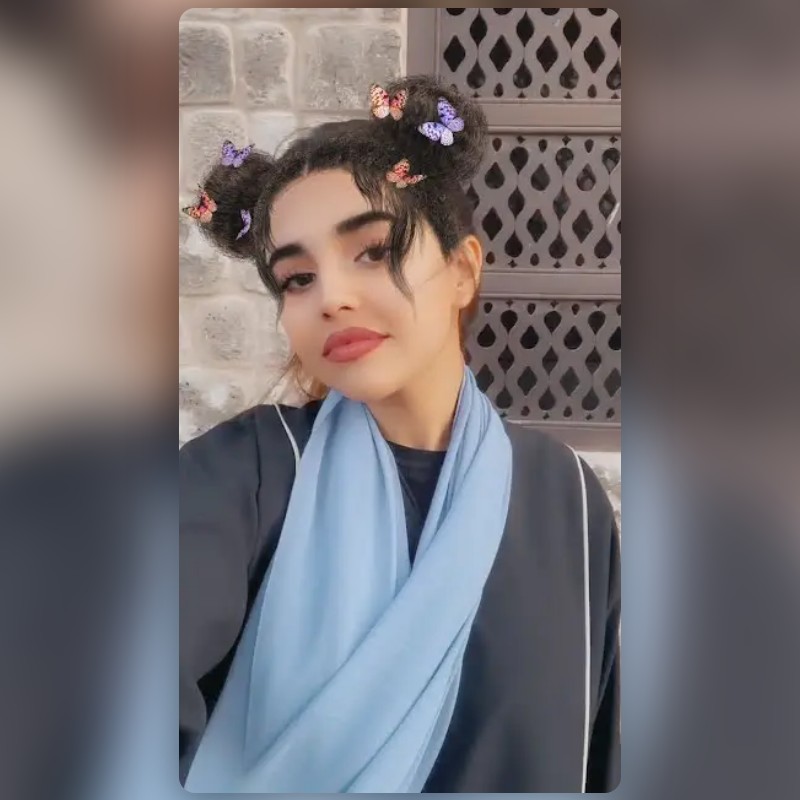 Buns and Butterflies Filter by Snapchat | Snapchat Lenses