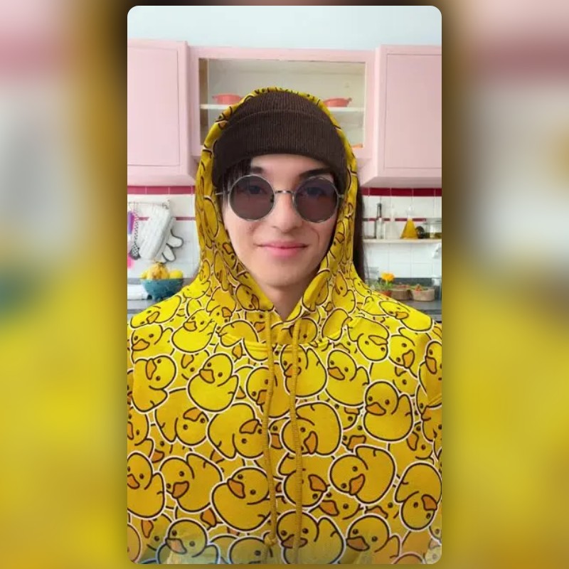 Hoodie with Ducks Lens by Snapchat - Snapchat Lenses and Filters