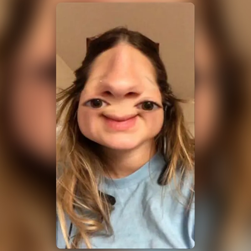 big nose baby Lens by Gabby Audia - Snapchat Lenses and Filters