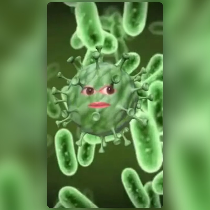 Virus Head Lens by Marco - Snapchat Lenses and Filters