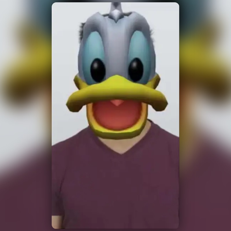Donald Duckl Lens by Alejandra Ramirez - Snapchat Lenses and Filters