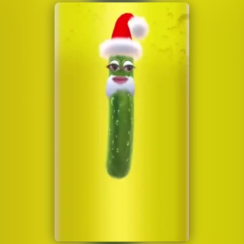 Pickle Santa Lens by Phil Walton - Snapchat Lenses and Filters