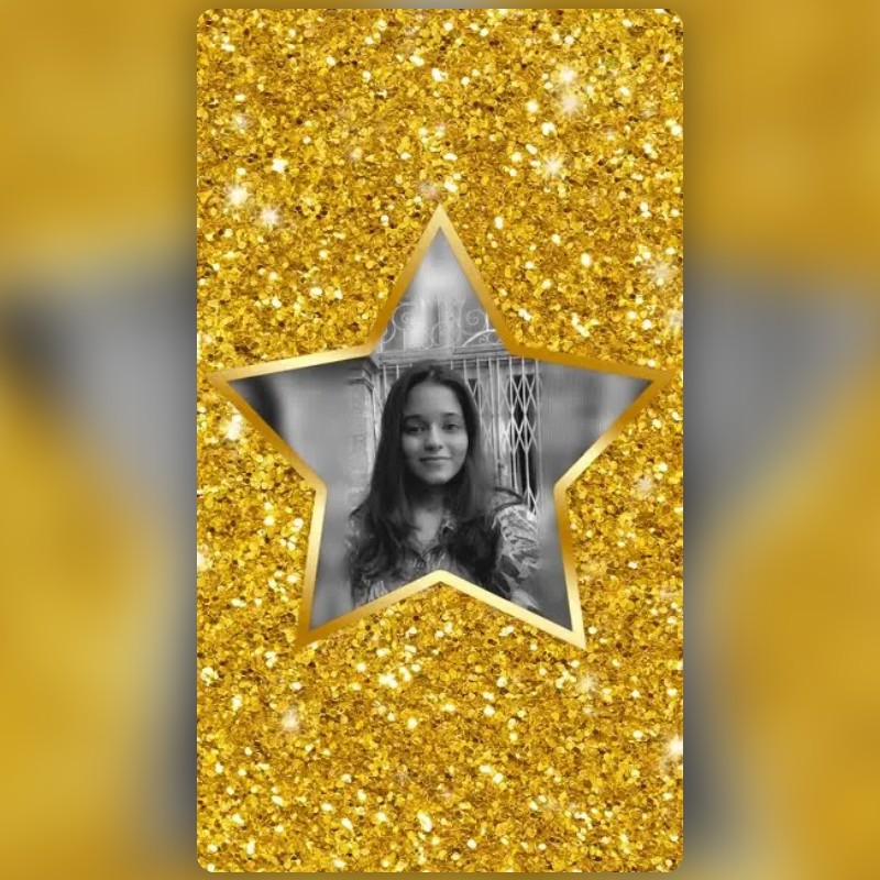 Golden Star Frame Lens by Snapchat - Snapchat Lenses and Filters