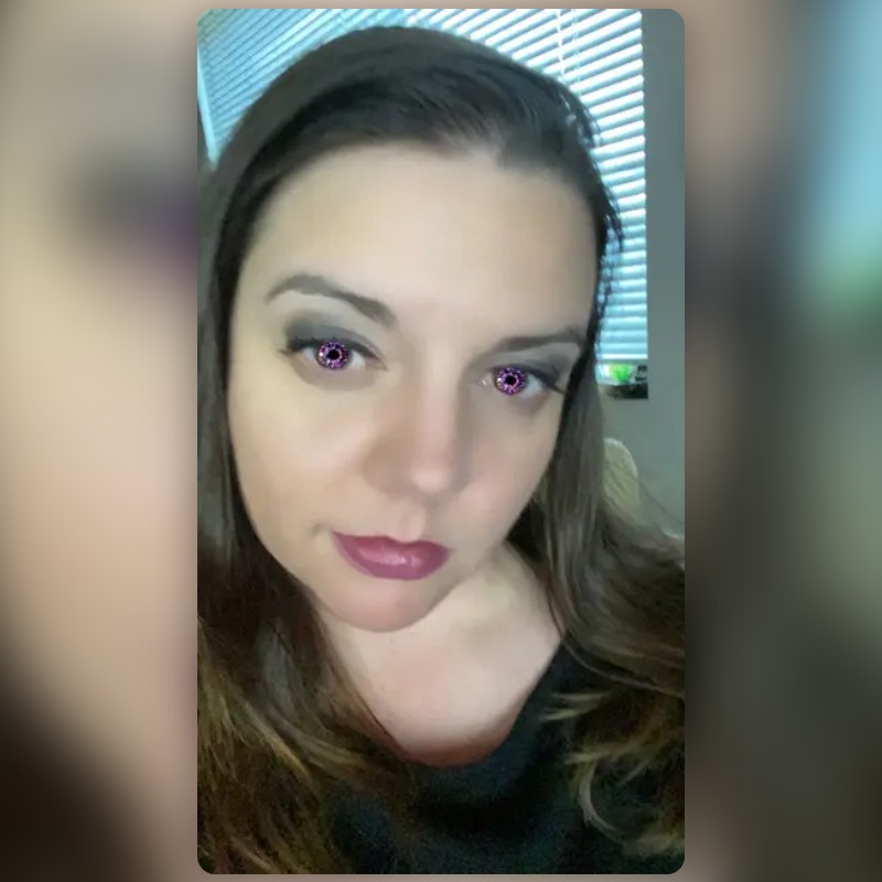 Purple Eyes Lens by Nicole M - Snapchat Lenses and Filters