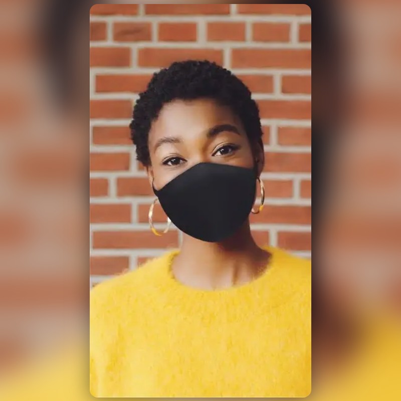 Black Mask Filter by Snapchat | Snapchat Lenses